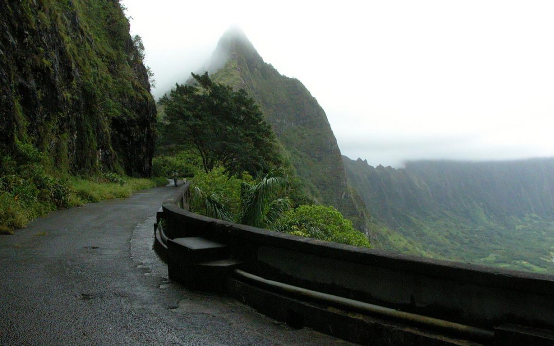 Old Pali Road, Nu‘uanu Pali, Oahu, Hawaii