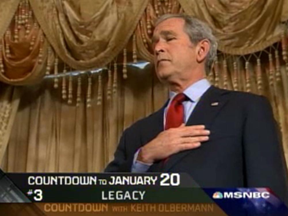George W. Bush legacy: 8 years in 8 minutes, by Keith Olbermann