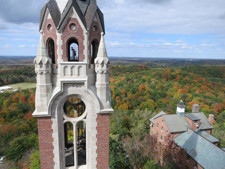 Holy Hill Scenic Tower: Fall colors, Hubertus, Wisconsin