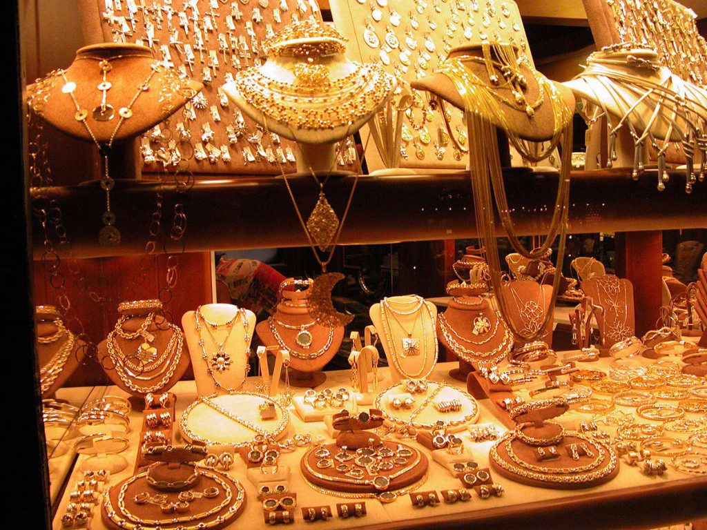 Italian gold jewelry, Florence, Italy